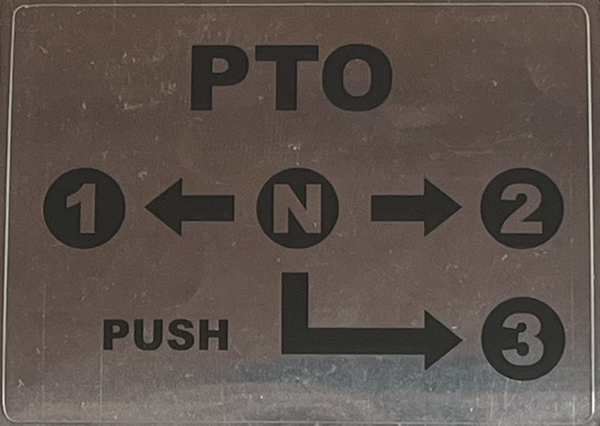 SFDECAL-4190 PTO RANGE DECAL | SOUTHERN FARM EQUIPMENT